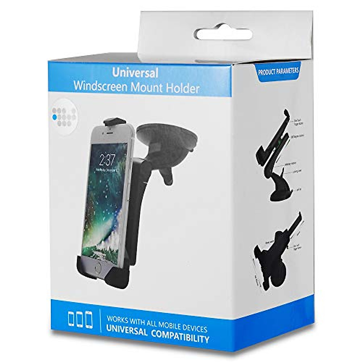 Windshield Dashboard Car Mount for Samsung Galaxy Xcover6 Pro S22 Ultra S22 Plus S22 S21 FE S20 FE 2022 M53 M33 M23 M13 F23 F13 A73 A53 A33 A23 A13 All Phone