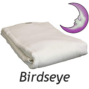 LeakMaster Adult Prefold Cloth Diapers Birdseye Weave - 100% Cotton Adult Reusable Diapers - Soft & Durable - Sewn in The USA - Night Weight - Size Large