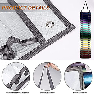 ArtsyCase, Vinyl Roll Holder Storage Rack with 24 Compartments,Diamond Painting Canvas Craft Storage Organizer Wall Mount Over The Door Organizer for Vinyl Sheets Wrapping Paper Design Drawings(2Pcs)