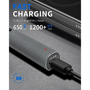 Mini Electric Screwdriver Set Upgraded: UnaMela Small Electric Precision Screwdriver Cordless - 30 S2 Bits, 3 Torque Settings, 4 LED Lights, Power Screwdriver Repair Tool Kit for PC RC Electronics