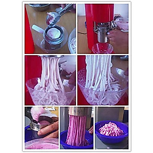 Gowe® Different Shapes Spaghetti Ice Cream Maker (Yellow Color)