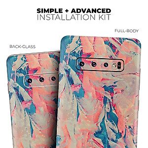 DesignSkinz Liquid Abstract Paint Remix V12 Protective Vinyl Decal Wrap Skin Cover Compatible with The Samsung Galaxy S20 (Screen Trim & Back Glass Skin)