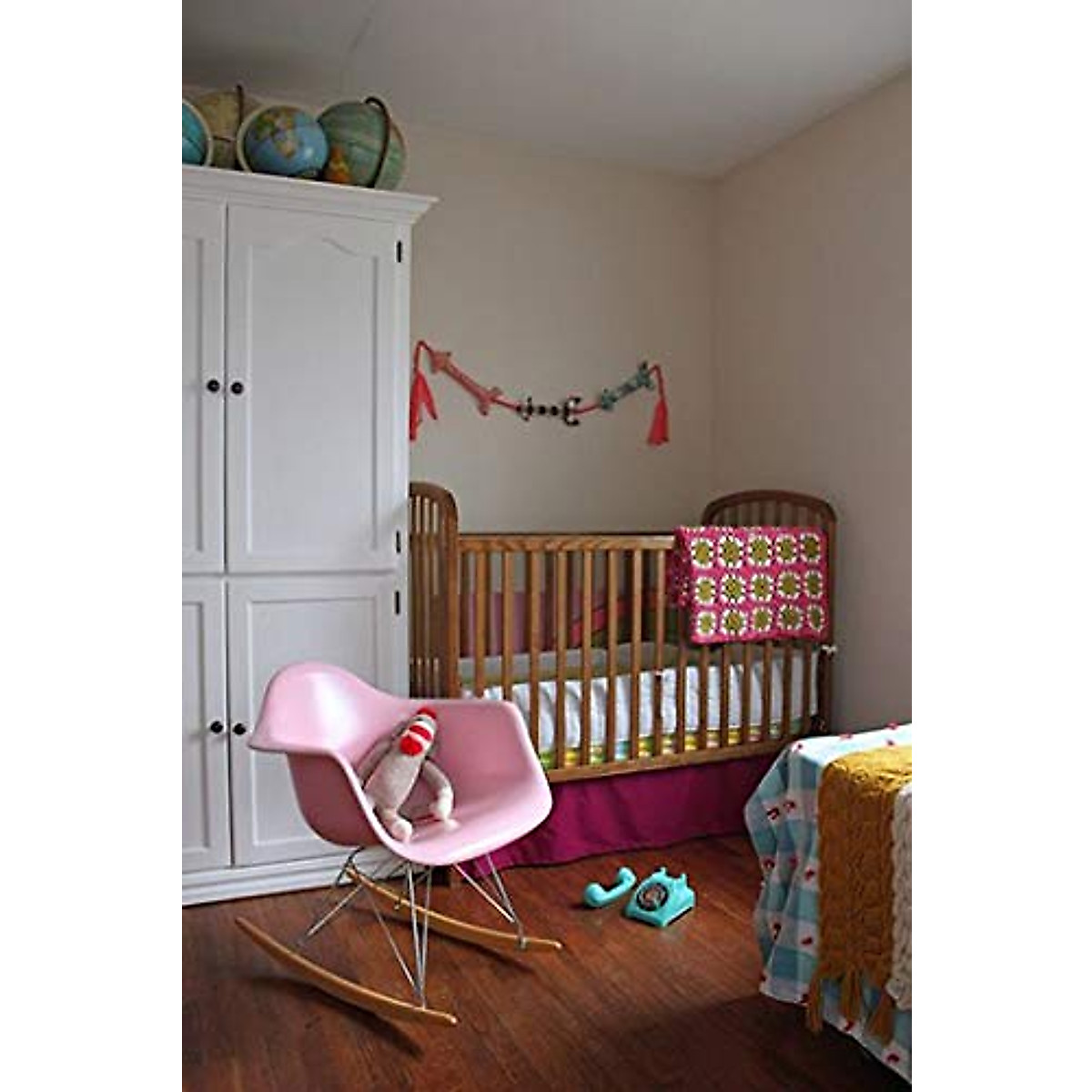 2xhome EMRocker Rocking Chair, Coral Pink