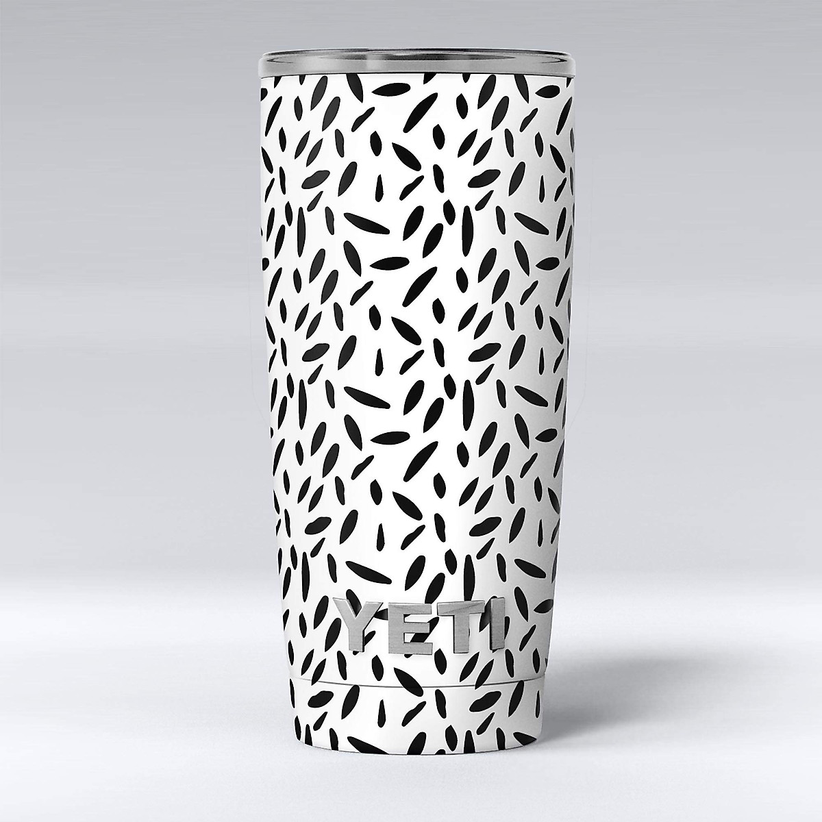 Design Skinz Slate Black Pedals with Translucent Backing - Skin Decal Vinyl Wrap Kit Compatible with The Yeti Rambler Cooler Tumbler Cups