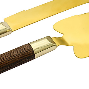 CHQLPBF 2pcs Cake knife slicer,Stainless Steel Cake Server,pie server,cake cutter,for Birthday party Wedding and all the Events,Cakes, Pie, Desserts and Pizza