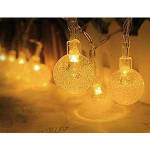 ZBM--ZBM Globe String Lights, Crystal Balls Waterproof Fairy Lights, Outdoor Starry Lights Solar Powered String Lights, Decorative Lighting for Home, Garden, Party, Festival Luces de hadas