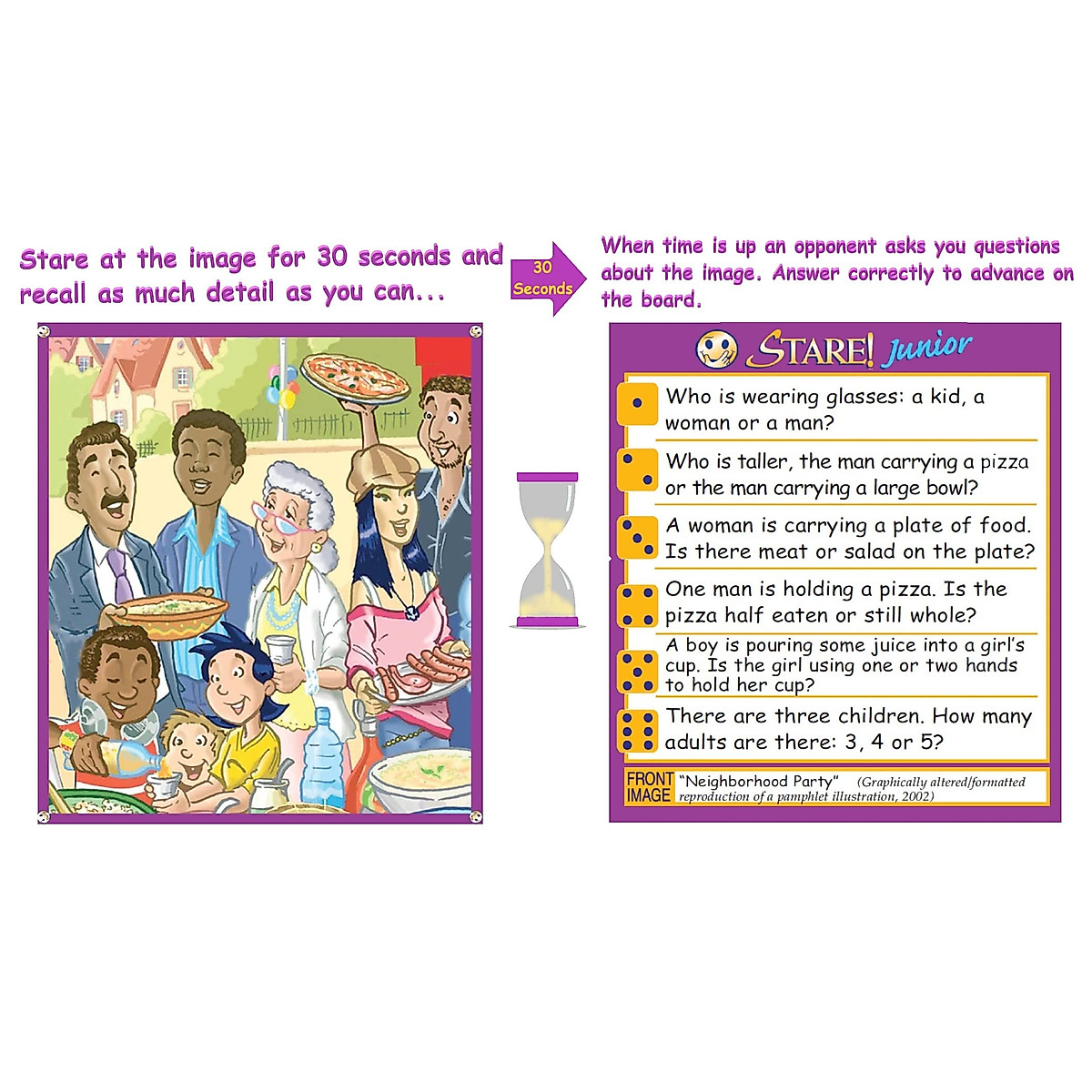 Stare Junior — The Exciting, Award-Winning Game of Memory and Observation — Fun & Educational for The Whole Family, Ages 6 and Up