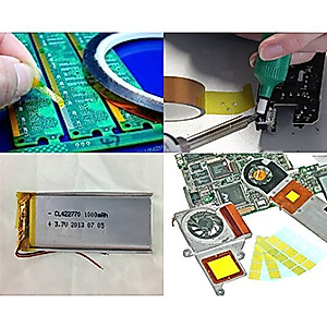 Selizo High Temp Tape, 5 Pack Multi – Sized 1/8”, 15/64”, 15/64”, 15/32”, 5/64”, Heat Resistance Up to 280℃ (536℉)