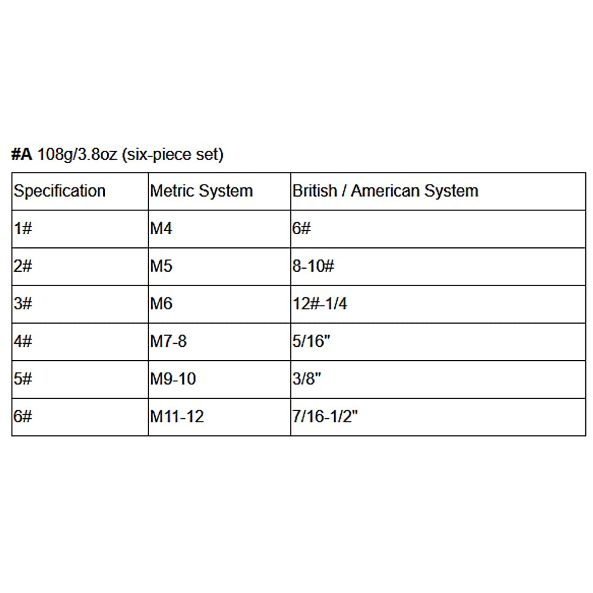 Fafeicy Stripped Screw Remover, Tap Extractor Set, High Speed Steel Steel Broken Head Taps Remover, Stripped Screw Tap Extractor Set, for Removing Screws and Bolts(six-piece set)