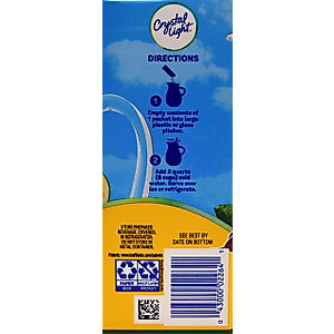 Crystal Light Lemon Decaf Iced Tea Natural Flavor Drink Mix, 12-Quart Canister (Pack of 2)