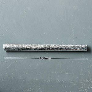 ZYAMY Self Adhesive Shelf Liner Drawer Liner Peel and Stick Aluminum Foil Wallpaper Cabinets Shelf Sticker, Creative Backsplash Paper Silver Tone for Home/Kitchen/Bathroom, 15.7X 78.7inch, 3D Cube