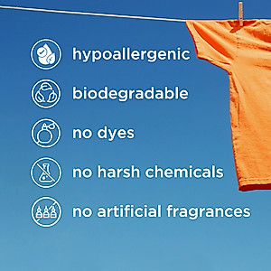 SANZ Liquid Laundry Detergent Free and Clear - Hypoallergenic for Sensitive Skin & Babies, High Performance Odor & Stain Remover, Artificial Fragrance Free, Standard or HE, Ultra Concentrated, 128 Loads (2 Pack)