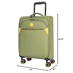 Verage Cambridge Lightweight Carry On Luggage,Softside Expandable Suitcase with Spinner Wheel (20-Inch, Green)