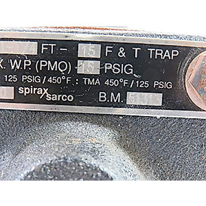 Spirax Sarco Inc. 51313 FT15 1-1/4 F&T STEAM TRAP CI