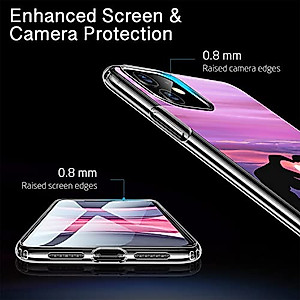 KARTXITAI Case Compatible with Reno2,Shockproof Slim Thin Silicone Protective Anti-Fingerprint Anti-Scratch Anti-Fall Phone Cover - Love,Sky,Sunset,Glow,Lovers