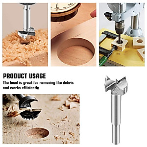 Forstner Drill Bit Sets,16 Pcs Tungsten High Speed Steel Wood Working Hole Cutter Titanium Coated Wood Boring Hole Drilling Sets with Round Shank 19/32"-1-3/8"(15mm-35mm) by TLHOME