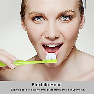 LASMILE Extra Soft Toothbrush for Sensitive Gums, Micro Nano Manual Toothbrush with 15000 Soft Bristle for Adult Pregnant Women Elderly Children and Gum Recessions Protect Fragile Gums (2Pack)