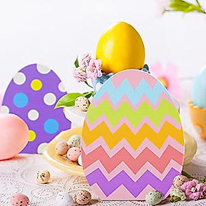 3 Pieces Easter Egg Table Wooden Signs Egg Farmhouse Decorations Spring Egg Wood Tabletop Easter Decorations Easter Egg Dining Room Table Centerpiece for Easter Party Home Office Desk Decor