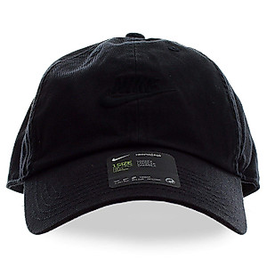 Nike Sportswear Heritage86 Futura Washed Hat, Black/Black/(Black), Misc
