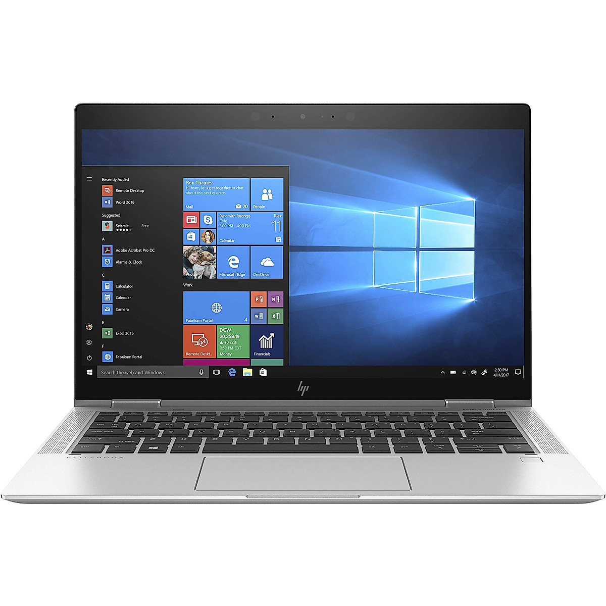 HP Elitebook x360 1030 G4 13.3-Inch 2-in-1 Convertible HD Laptop (4.6GHz Intel i7 Processor, 512GB SSD, 16GB RAM, NFC, IR Cam, IPS Display) Windows 10