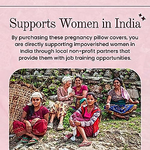 Beavion Satin Snuggle Pregnancy Pillow Cover, Satin Maternity Pillow Cover for Cooling Skin & Hair, Durable C and U Pillow Cover, Baby Blue Accent Color