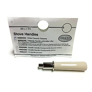 Vermont Castings Ceramic Fallaway Handle Assembly (White with Nickel Nub) 0004342