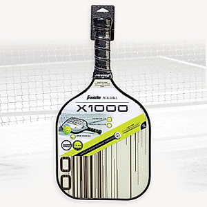 Franklin Sports Pickleball Paddle - X-1000 Polypropylene Core Pickleball Racket - Official USA Pickleball (USAPA) Approved Pickleball Paddle - Lightweight Pro Racket - 8mm Thick Core,White