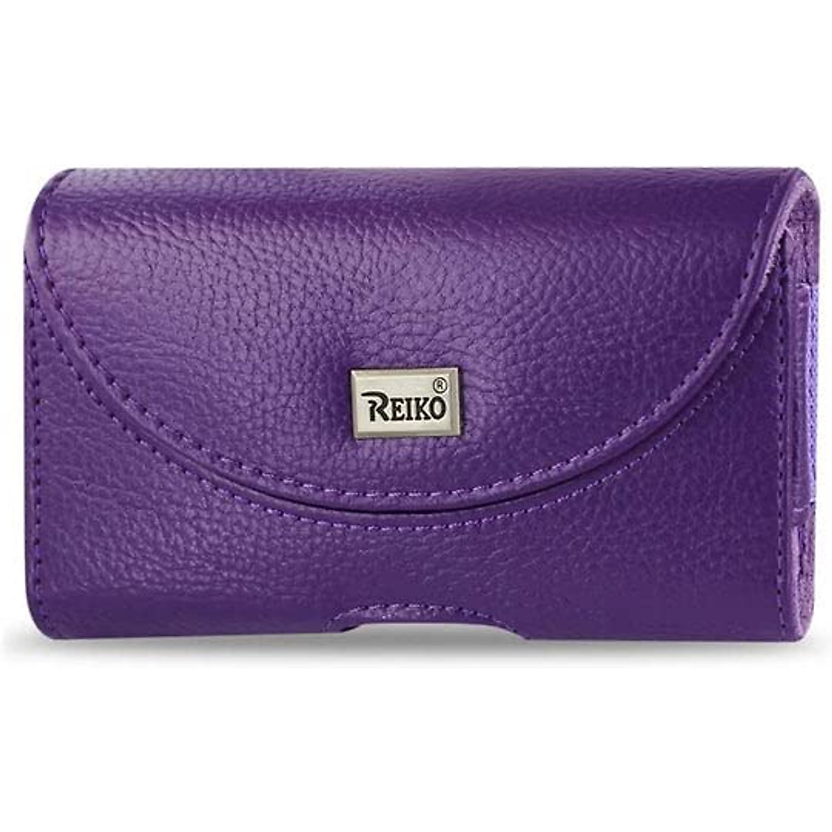 Horizontal Purple Leather Case Magnetic Closure and Smooth No Clip Back Compatible with Nokia 2780 flip Phone