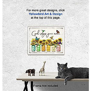 God Says You Are Wall Art Decor - Religious Scripture Encouragement Gifts for Women - Christian Affirmations - Rustic Inspirational Psalms Bible Verses - Catholic Gifts - Motivational Positive Quotes