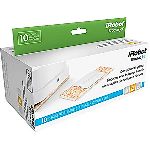 iRobot Braava Authentic Replacement Parts- Braava Jet® 200 Series Damp Sweeping Pads (10-Pack)