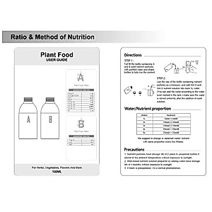 LetPot Indoor Plant Food (400ml in Total), All-Purpose Concentrated Fertilizer for Hydroponics System, Potted Houseplants