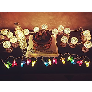 9.84ft LED String Lights Happy Birthday Decorative String Light, Battery Powered Happy Birthday Letter String Lights for Home Garden Party Wedding Birthday Indoor Outdoor Decoration