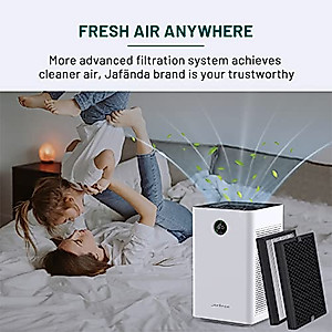 Jafanda Air Purifiers 2X Filter Replacement,True HEPA and Activated Carbon 2X Filter, Made for JF260 Air Purifiers