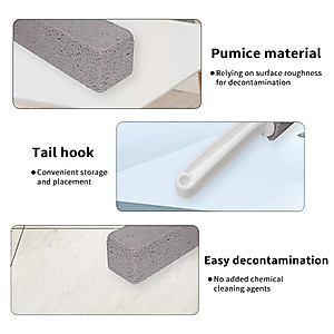 Fovcos Pumice Stone for Toilet Cleaning, Pumice Cleaning Stone with Handle, Toilet Cleaner, Pumice Stone, Toilet Wand, Toilet Bowl Cleaner Brush, Toilet Brush