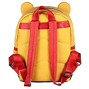 Disney Winnie The Pooh Hunny Lovin' Textured Faux Leather 3D Ears Mini Backpack