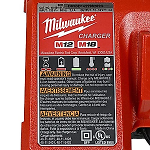 Milwaukee 48-59-1812 M12/M18 Battery Charger & (1) 48-11-1850 5.0Ah Lithium Ion Battery
