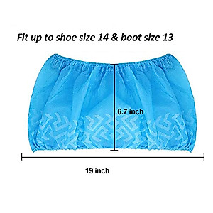 Cleaing Disposable Shoe Covers XL Non Slip 50 Pairs (Pack of 100) for Indoors Fit Shoe Sizes to Men's 14, Boot Sizes 13
