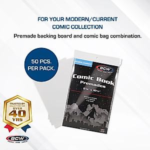 100 BCW Current Comic Boards and Bags