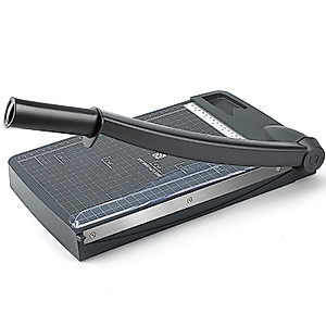 MROCO Paper Cutter 12" Cut Length Paper Trimmer, Guillotine Trimmer with 12 sheet Capacity Paper Cutting Board, Heavy Duty Guillotine Paper Cutters and Trimmers for Cardstock Paper Crafts Paper Slicer