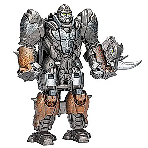 Transformers Toys Rise of The Beasts Movie, Smash Changer Rhinox Converting Action Figure for Ages 6 and up, 9-inch