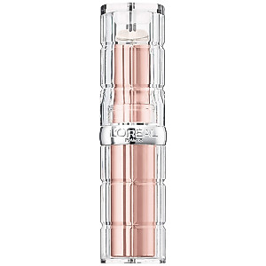 L'Oreal Paris Makeup Colour Riche Plump and Shine Lipstick, for Glossy, Radiant, Visibly Fuller Lips with an All-Day Moisturized Feel, Lychee Plump, 0.1 oz.
