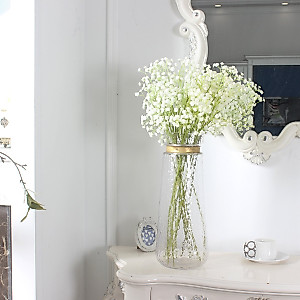 Duovlo 10pcs Babies Breath Flowers 23.6" Artificial Gypsophila Bouquets Real Touch Flowers for Wedding Home DIY Decor