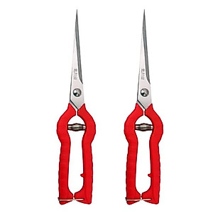 2pack Zsling Extra Long Edge Stainless Steel Pruning Shears Fruit Trees Bonsai Sharp Garden Scissors Tool