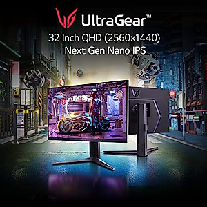 LG UltraGear UHD 32-Inch Gaming Monitor 32GQ950-B, Nano IPS 1ms (GtG) with ATW, VESA DisplayHDR 1000, NVIDIA G-SYNC, and AMD FreeSync, 144Hz, Black (Renewed)