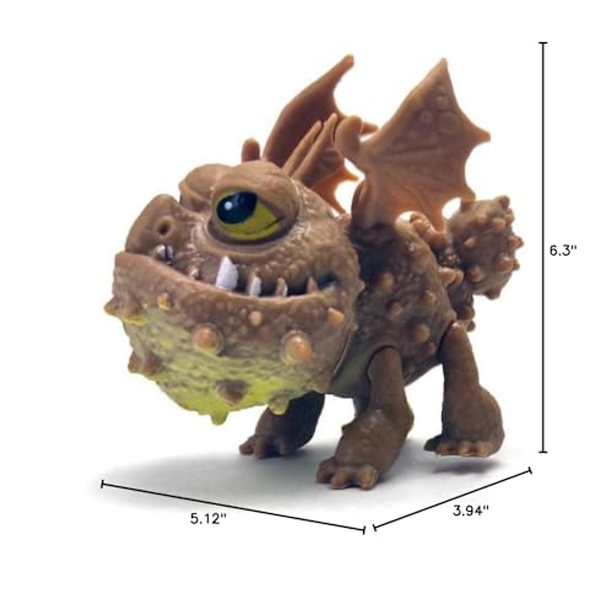 Toysvill Dragons (Set 8 pcs) - Mini Action Figures: Toothless (Night Fury), Deadly Nadder, Gronckle, Hideous Zippleback, Hotburple, Monstrous Nightmare, Terrible Terror