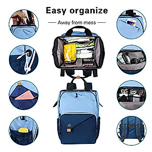 Hap Tim Laptop Backpack for Men&Women, Computer Backpack, College Backpack, Laptop Bags, Womens Travel Backpack, Birthday Gifts for Women&Men（7651-BL）