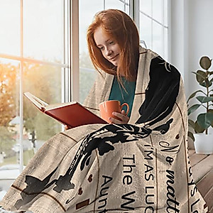 Aunt Gifts from Niece, Gifts for Aunt Blanket 60"x50", Aunt Gifts from Nephew, Best Aunt Ever Gifts, Aunt Birthday Gift, Great Aunt Gifts Ideas for Christmas Mothers Day, to My Aunt Throw Blankets