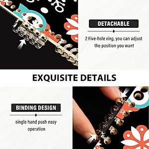 SPRIPORT Christmas Owls Snowflake Spiral Journal Notebook for Women Men A5 Memo Notepad Sketchbook with Durable Hardcover & 60 Pages Writing Journal for Journaling Notes Study School Work Boys Grils