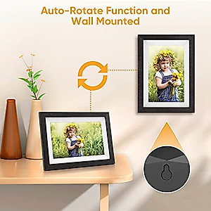 Frameo 1920x1200(FHD) 32GB Digital Picture Frame 10.1 inch Smart WiFi Digital Photo Frames LCD Touch Screen Auto-Rotate Share Pictures Videos Load from Phone Via Frameo App