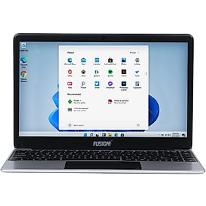 Fusion5 14.1" Full HD Windows 11 Laptop - 128GB Storage, 4GB RAM, T90B+ Pro Model Lapbook, N4120 Intel Quad Core CPU, 5GHz WiFi (Dual-Band WiFi) 2X WiFi speeds, USB 3.0, Supports M.2 SATA SSD (128GB)